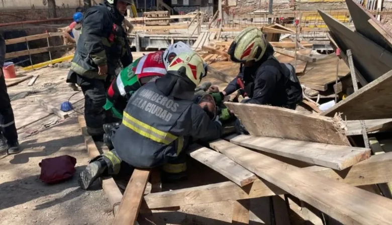 Palermo: Derrumbe en una obra en construcción dos obreros resultaron heridos - NewsDigitales